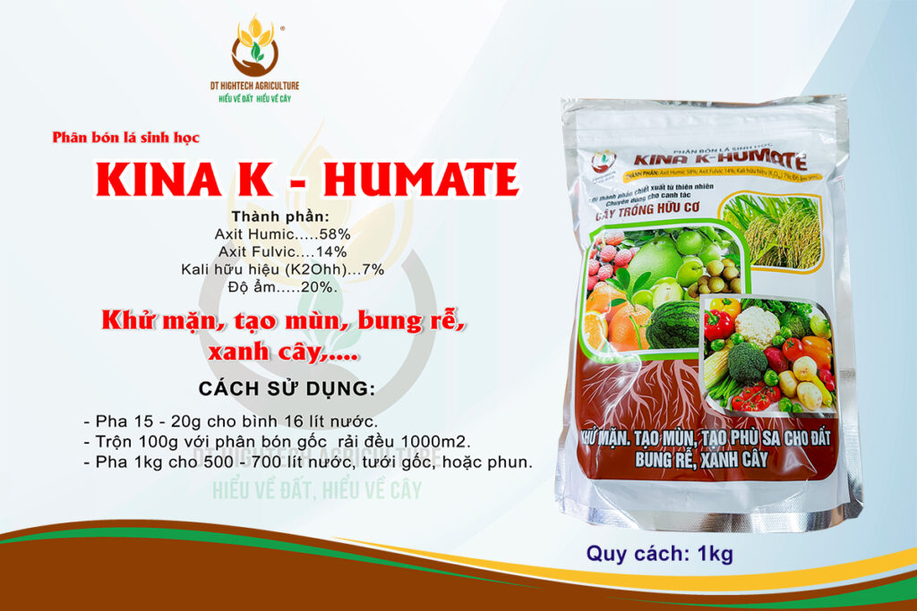 PHÂN BÓN LÁ SINH HỌC KINA K - HUMATE